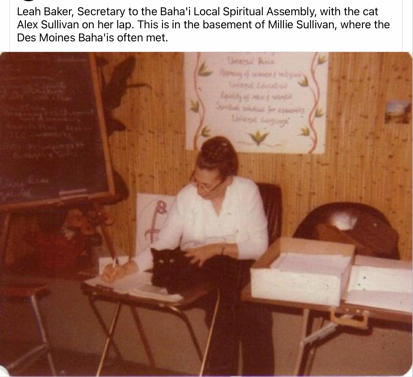 Millie’s Basement, by Diane Findlay - Iowa Baha'i History